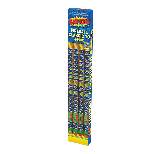 Fireball Classic 10 4-Pack | Kaboom Fireworks
