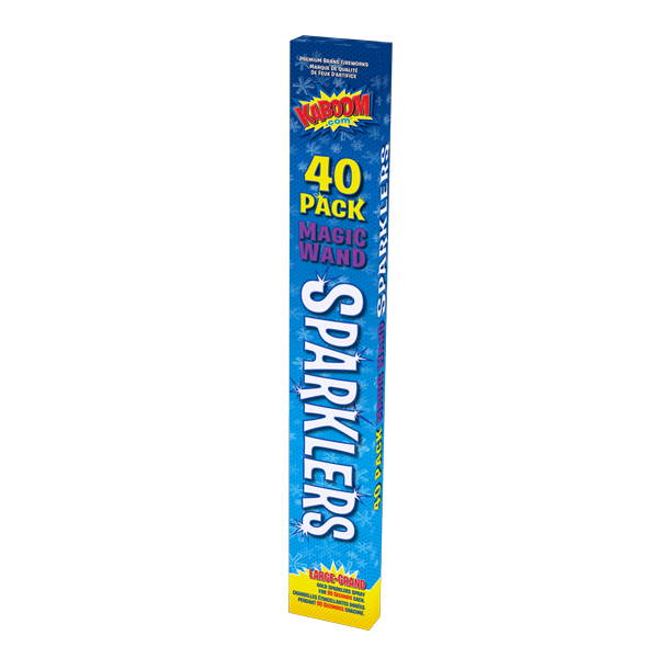 Magic Wand Sparklers - Large 40-Pack | Kaboom Fireworks