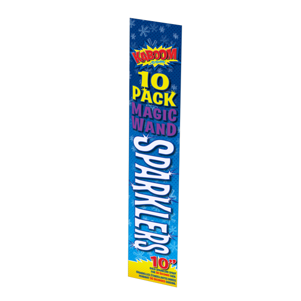Magic Wand Sparklers 10" 10-Pack | Kaboom Fireworks